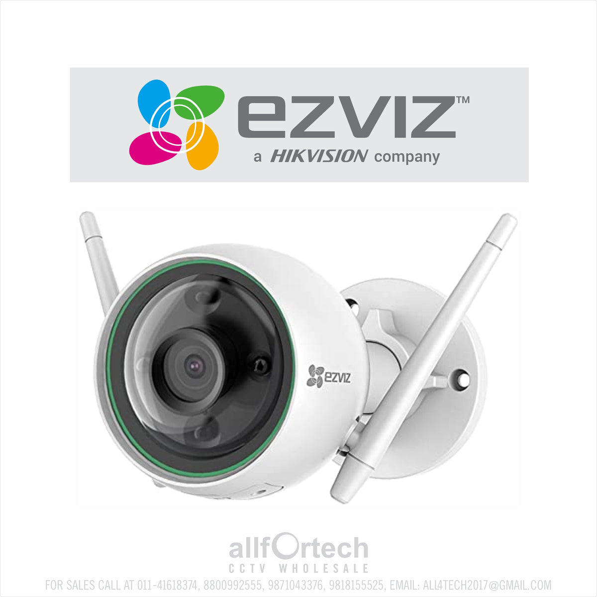 EZVIZ C3WN CS-CV310-A0-1C2WFR スマートホームカメラ - PCアクセサリー